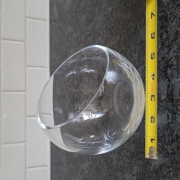 Crate&Barrel | Accents | Nwot Crate And Barrel Slant Cut Bowl Glass ...